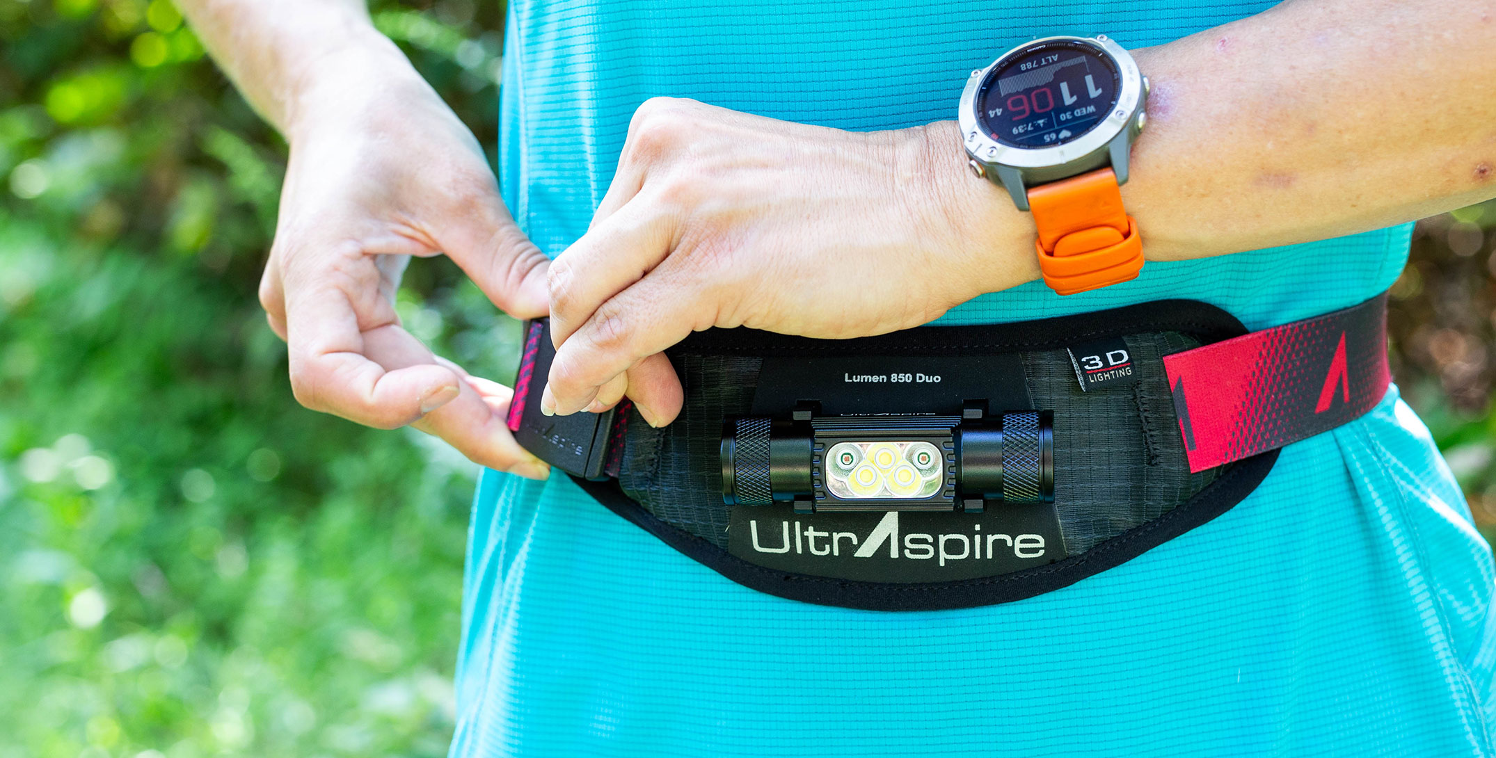 UltrAspire Lumen 850 Duo Waist Light – Enwild TrailSense